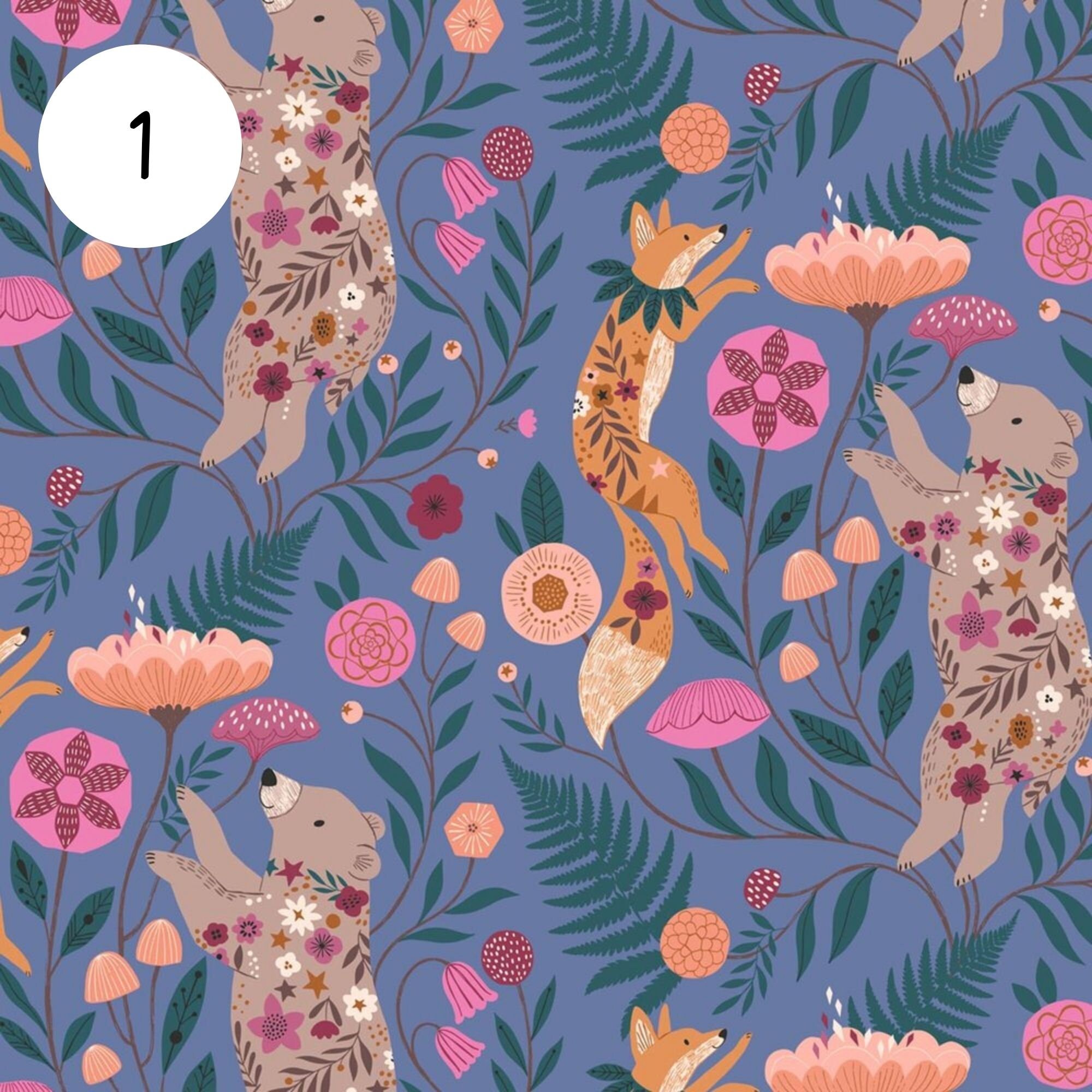 Dashwood Studio Fabric - Wild Collection - 100% Quilting Cotton - Half ...