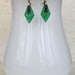 Art Deco Emerald Green and Black Necklace and Earring Set, Vintage ...