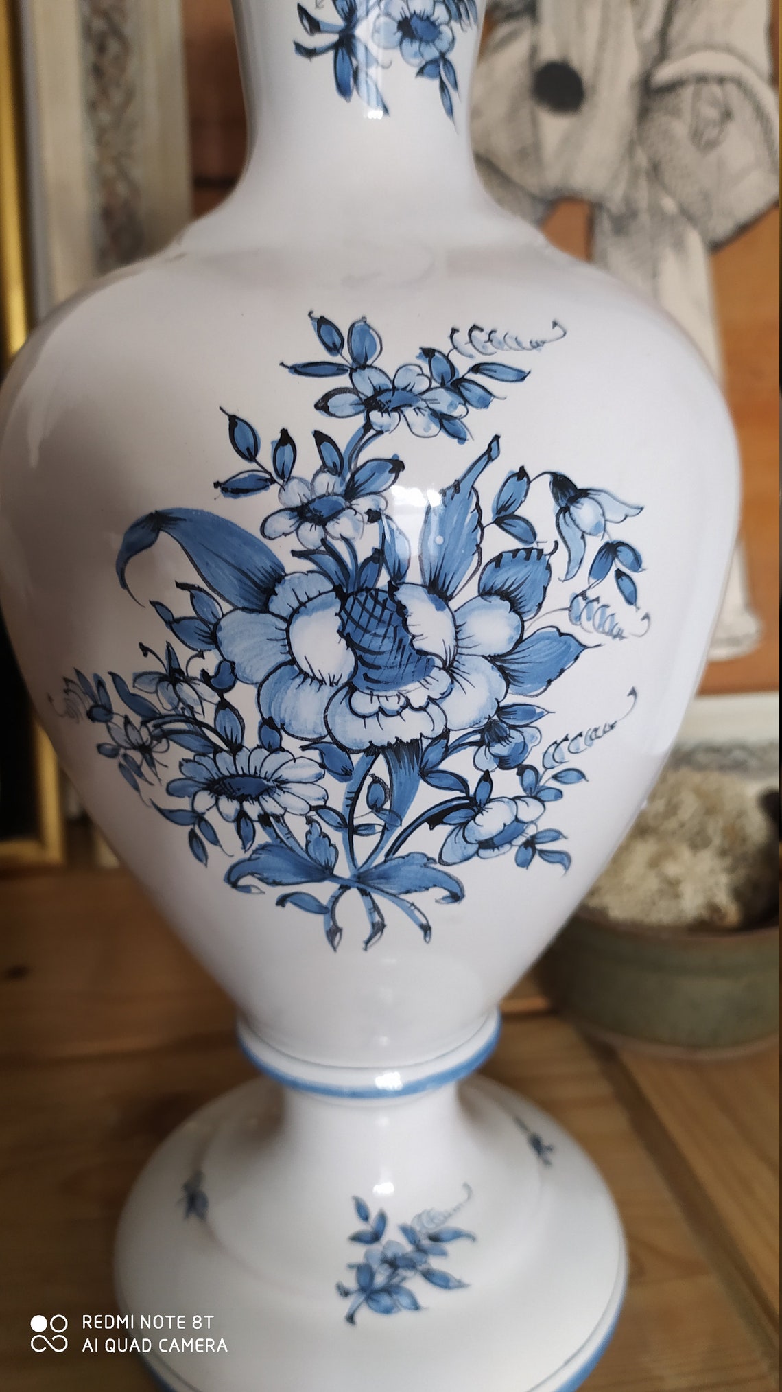 French Farmhouse Ceramic Vase Lallier Moustier - Etsy