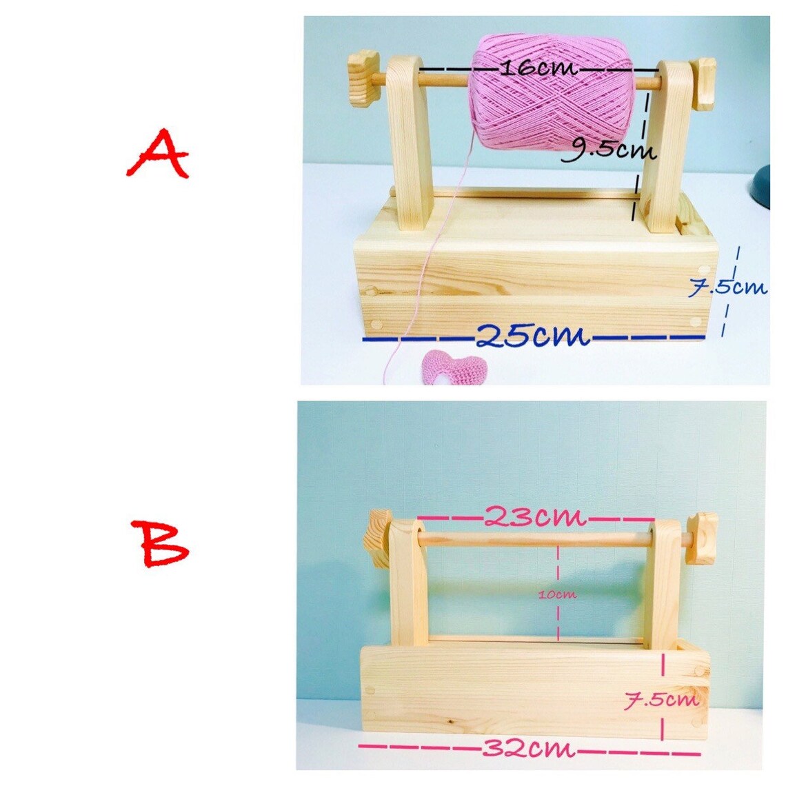 Gift for mom Yarn spinner with storage yarn bobbine yarn | Etsy