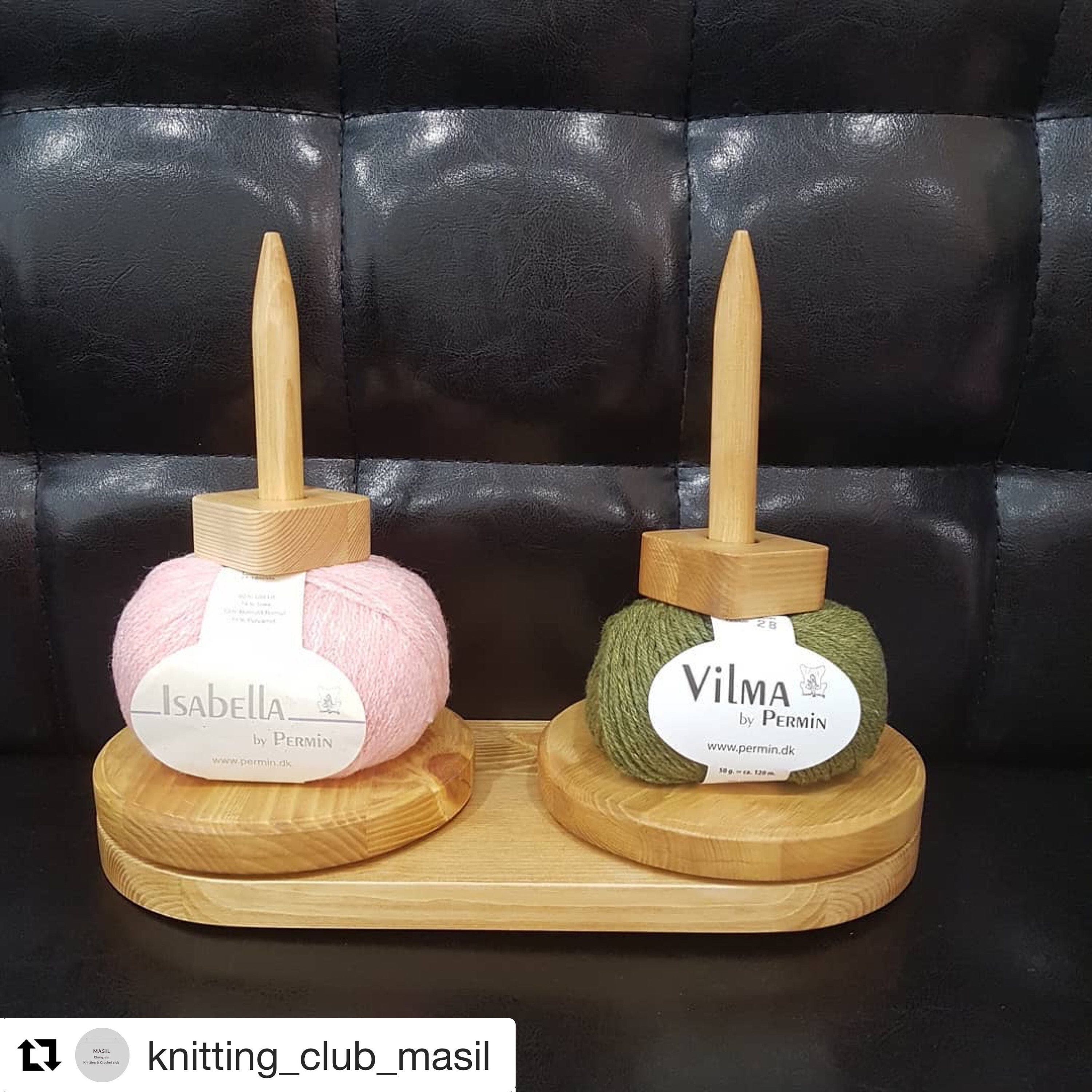 Gift for Mama,double Yarn Butler, Large Yarn Wooden Spinning, Fair Isle ...