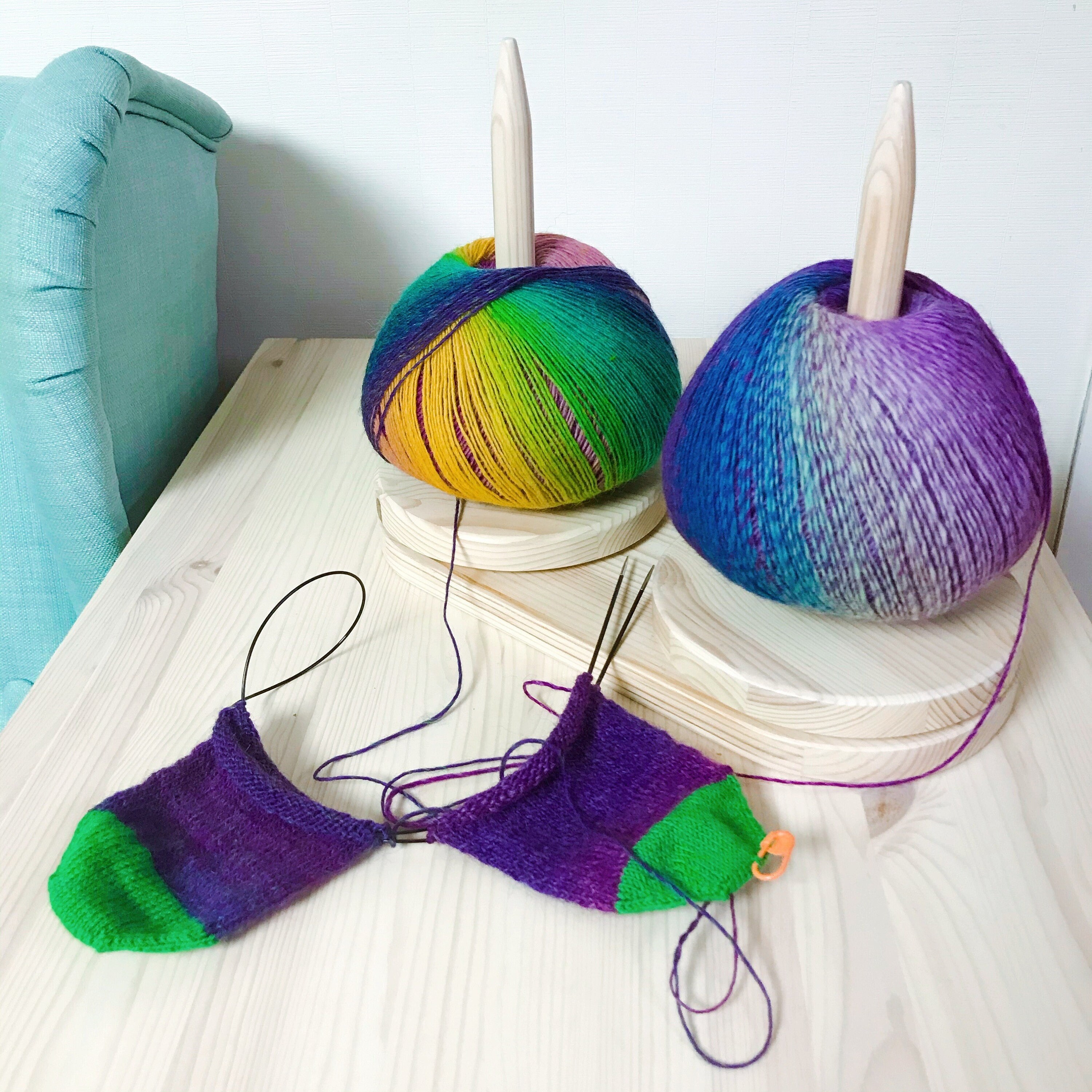 Gift for Mamadouble Yarn Butler Large Yarn Wooden Spinning - Etsy