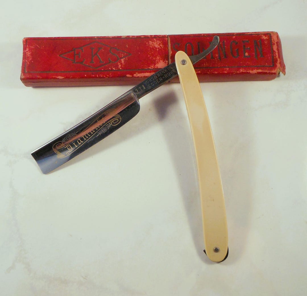 Vintage 1920's Straight Razor Diamante Hohs & Henkels Essen-ruhr #111 ...