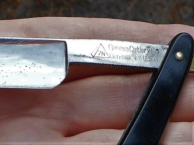 Vintage 1920's Straight Razor 7N Pyramid Model Geneva - Etsy