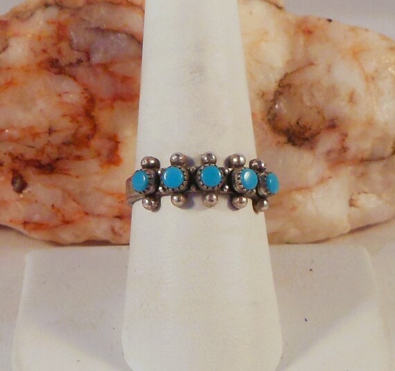 Vintage BELL TRADING POST Ring Sterling Silver Turquo… - Gem