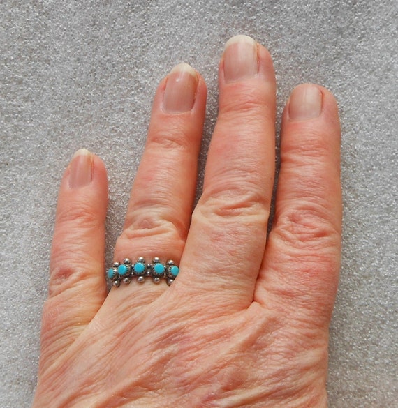 Vintage BELL TRADING POST Ring Sterling Silver Turquo… - Gem