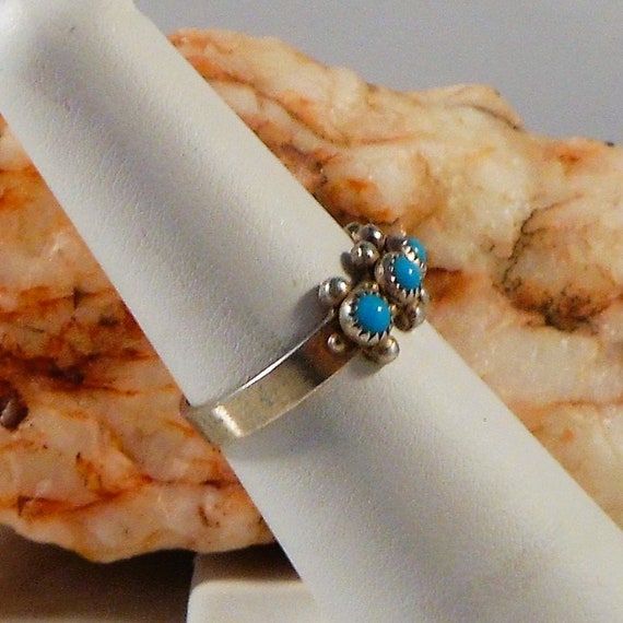 Vintage BELL TRADING POST Ring Sterling Silver Turquo… - Gem