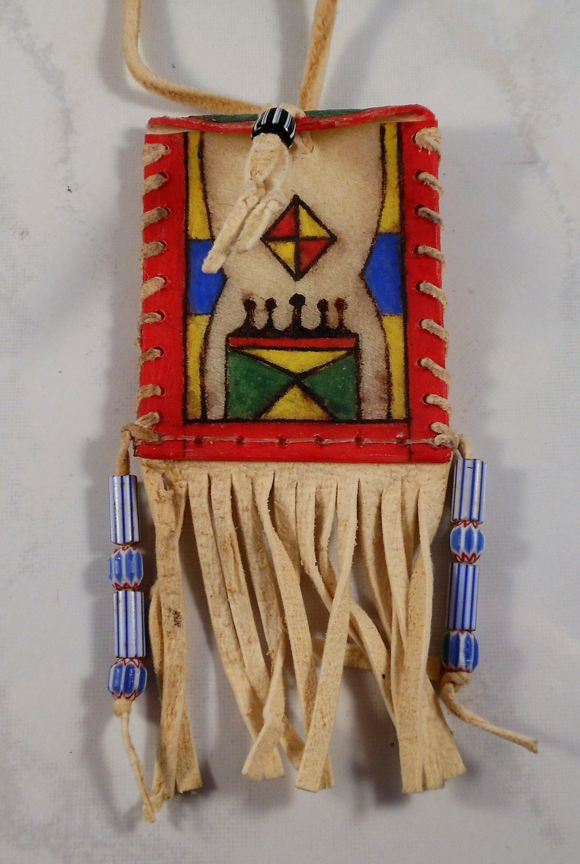 Native American Hand Made Parfleche Bag Painted Rawhide | Etsy