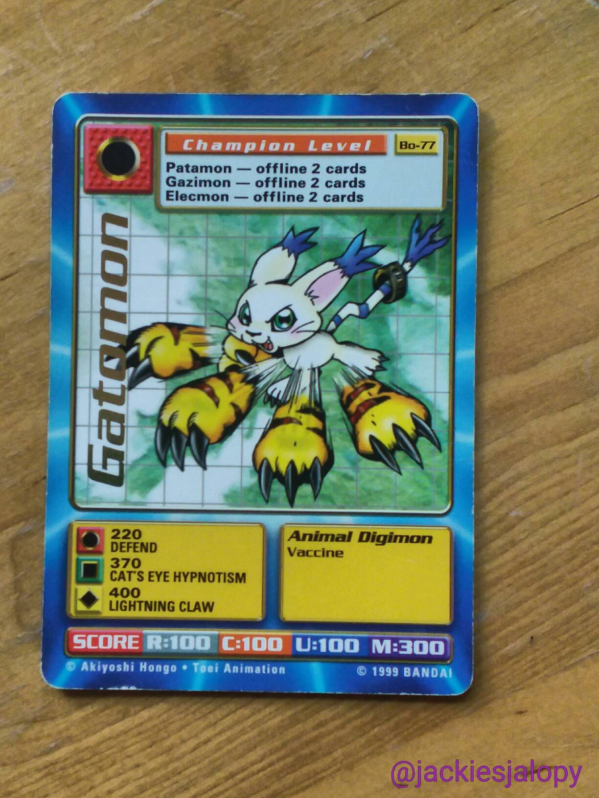 Digimon Gatomon Card