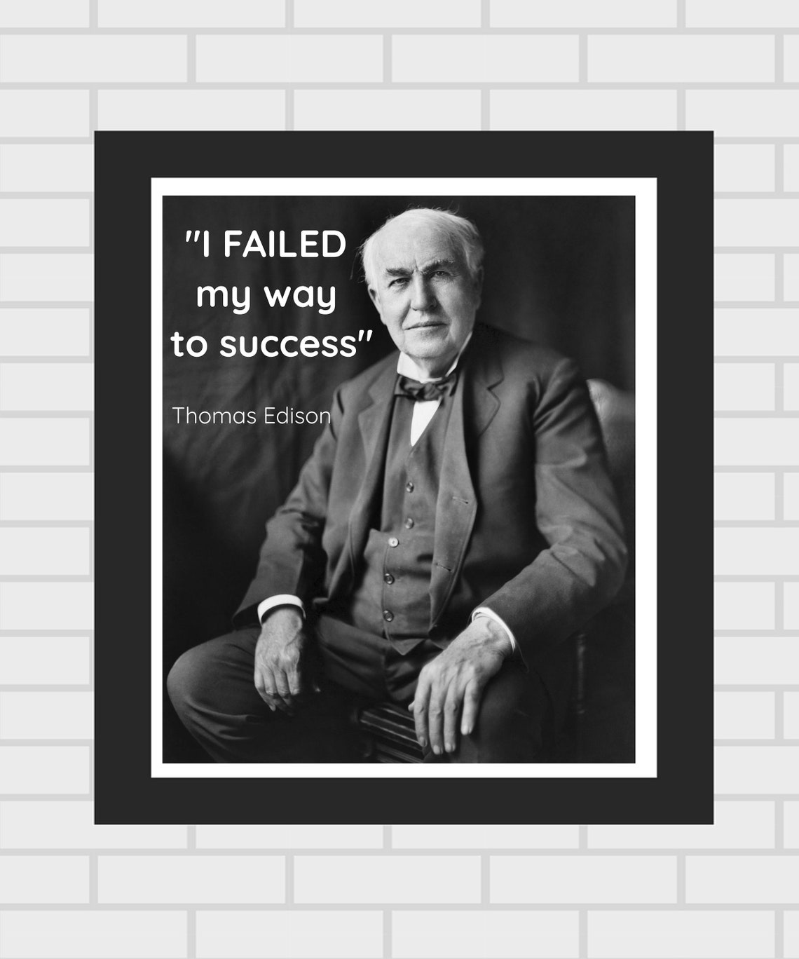 Thomas Edison Inspirational Quote. Printable Instant Download. 'I ...
