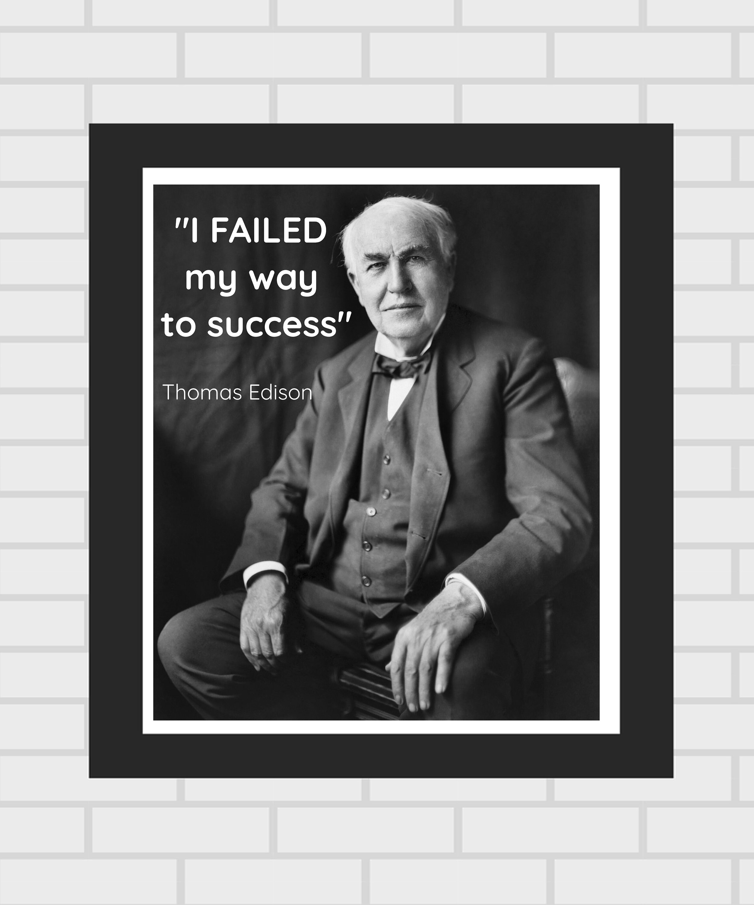 Thomas Edison Inspirational Quote. Printable Instant Download. 'I ...