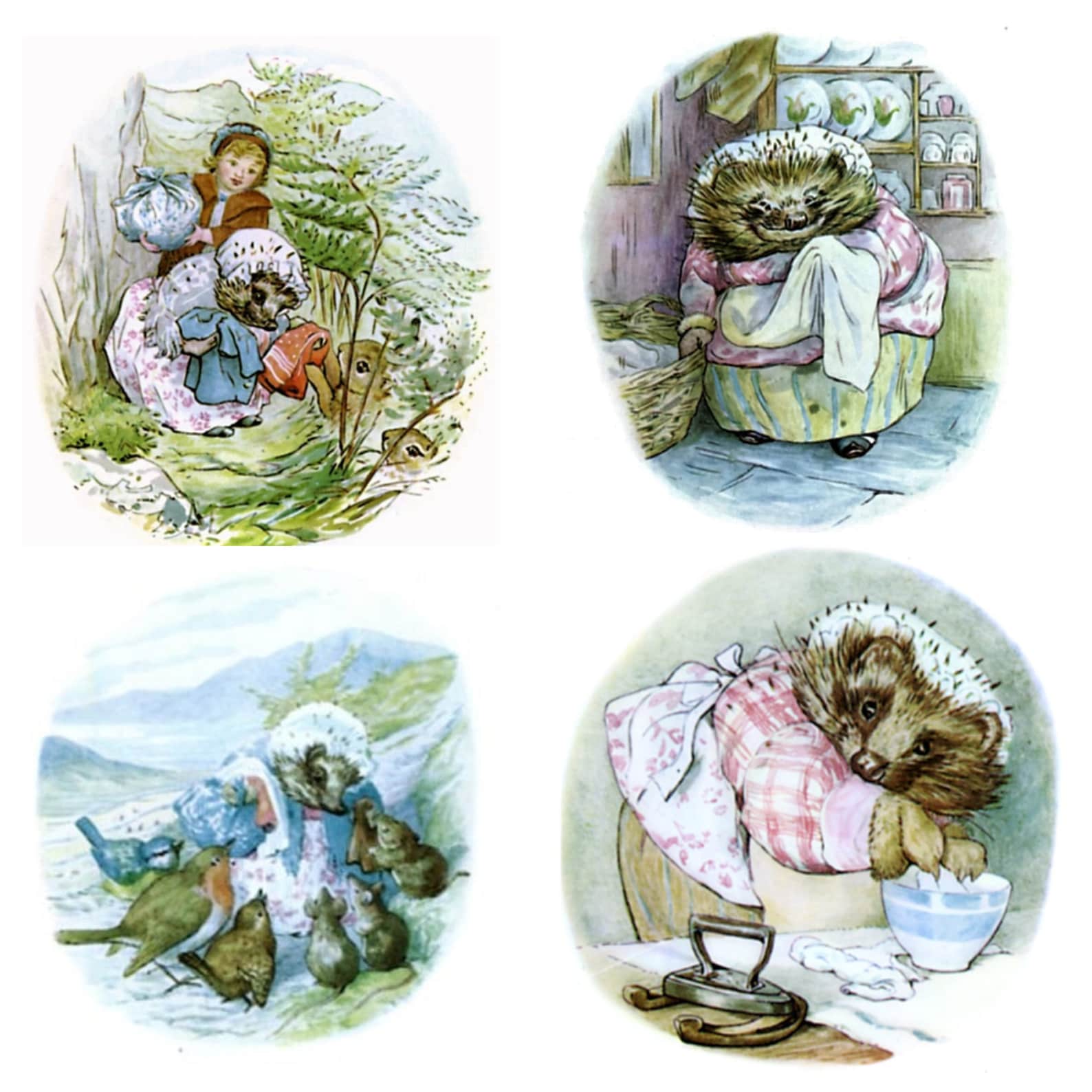 Beatrix Potter FOUR Cross Stitch Patterns + Matching Prints, Miss ...