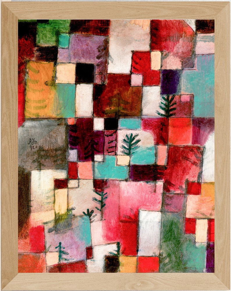 Paul Klee Art Paintings - FOUR Cross Stitch Patterns + Matching Prints ...