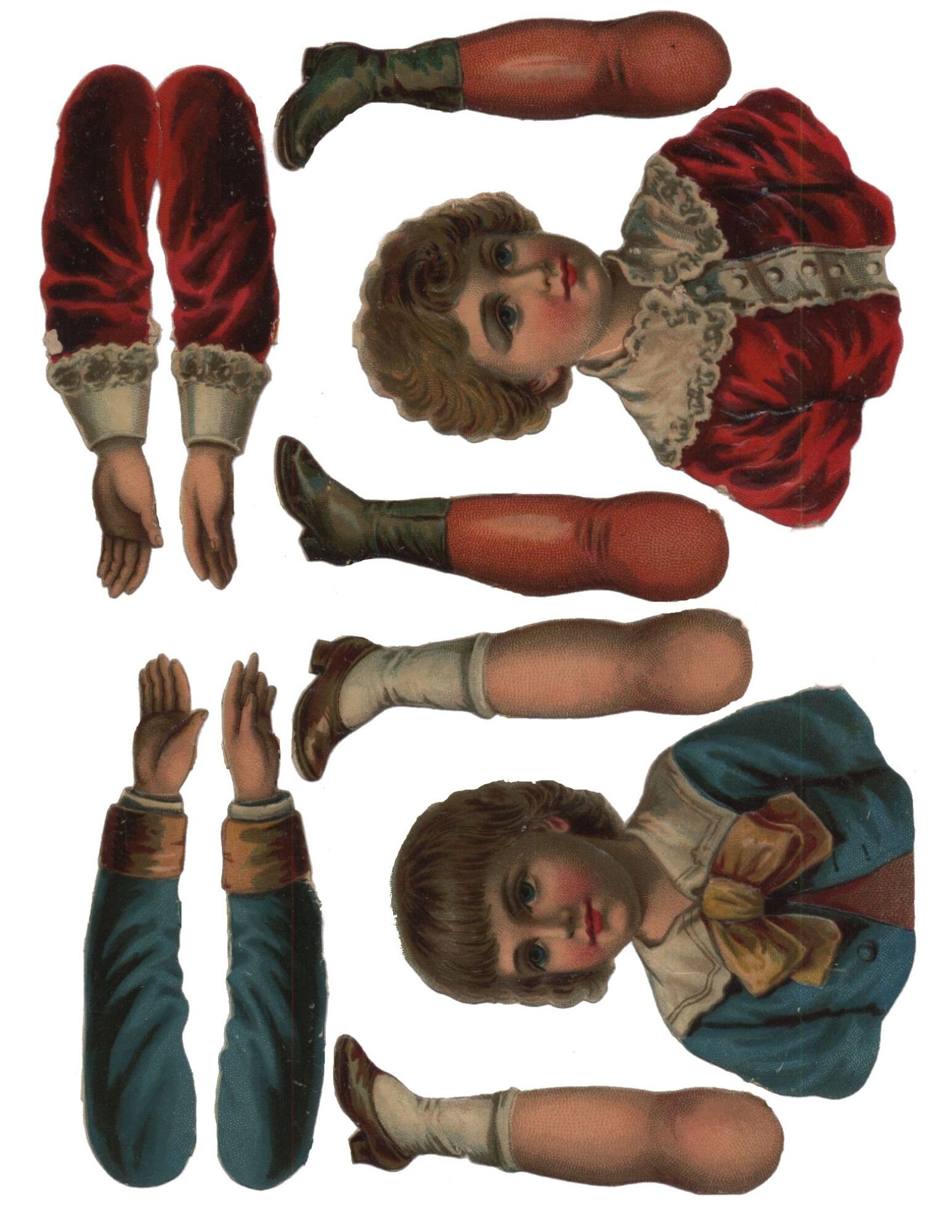 Vintage Paper Dolls Printable Instant Downloads. Craft Project. Cut Out ...