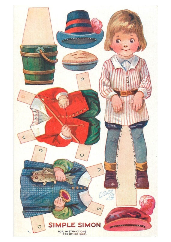 Vintage Nursery Rhyme Characters