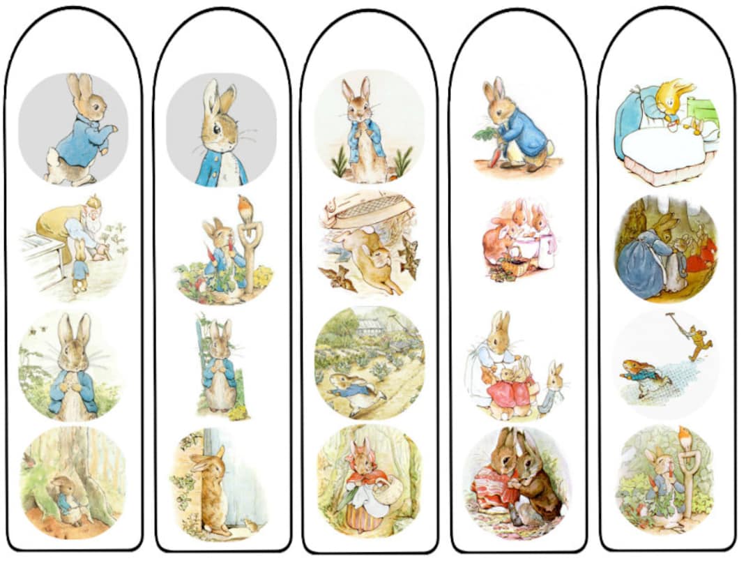 Peter Rabbit Bookmarks Digital Download, Lovable Beatrix Potter ...