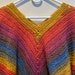 Crochet Rainbow Four-point Poncho Handmade Winter Accessories - Etsy
