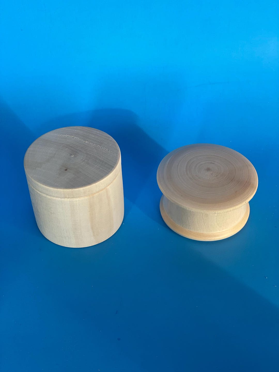 DIY Small Cylinder Shape Box for Painting Unfinished Linden Wood Round ...