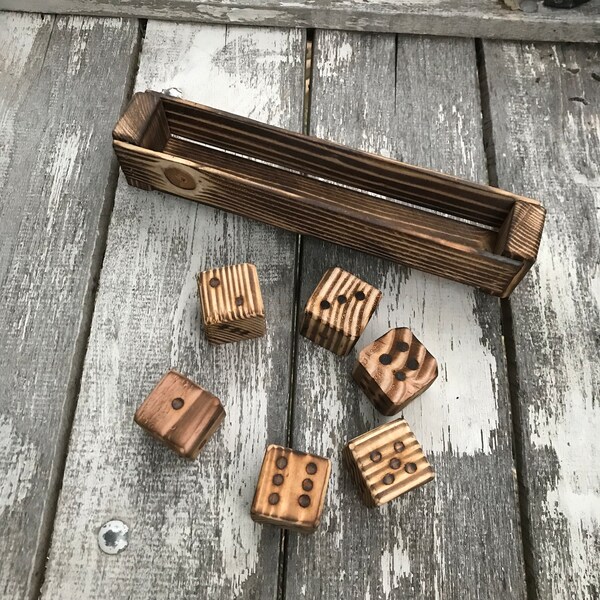 Wooden Dice - Etsy