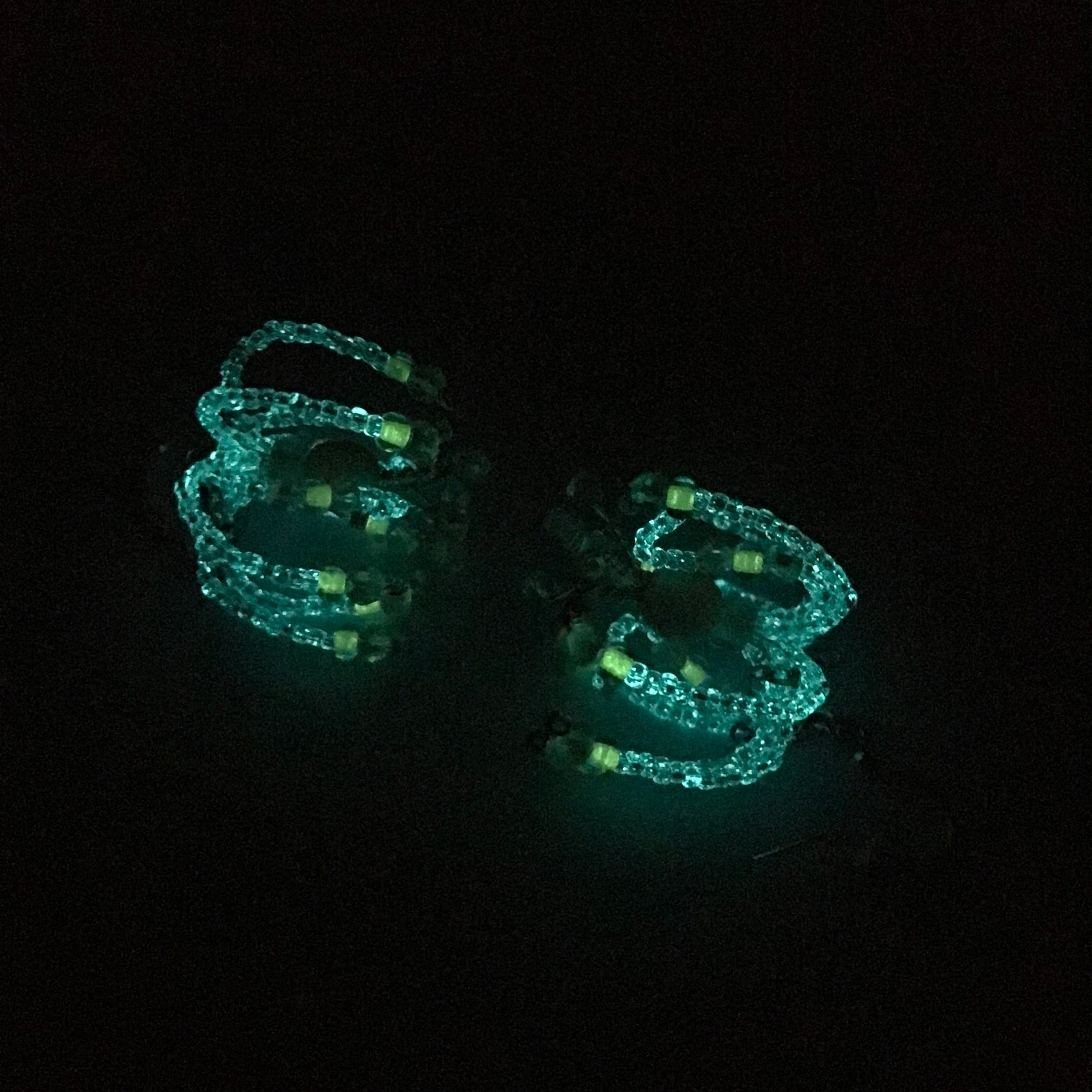 Avatar Inspired Wood Sprite Glow in the Dark Earrings With Silver ...