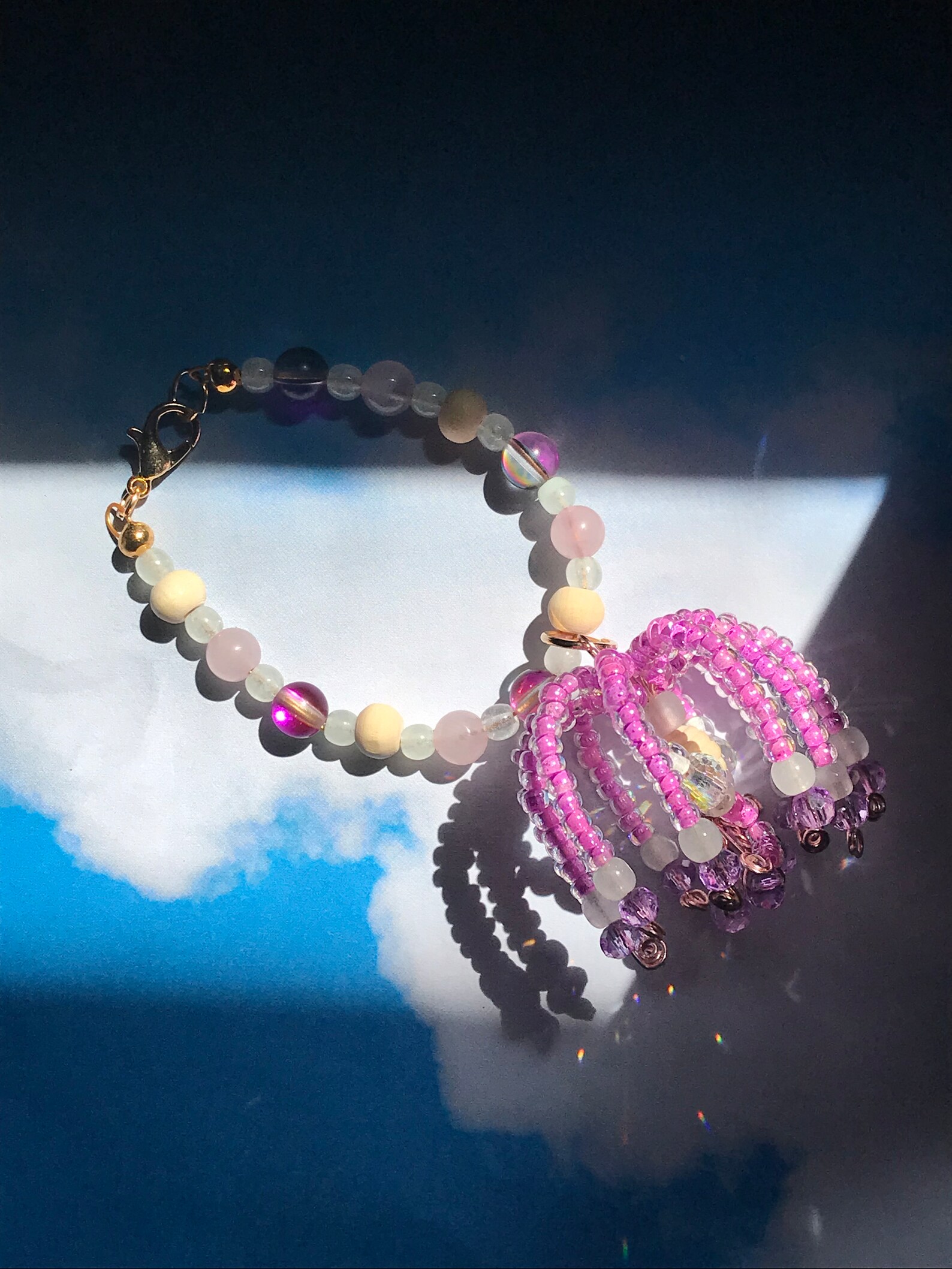 Avatar Inspired Water Bottle Pink Wood Sprite Charm Glow in the Dark ...