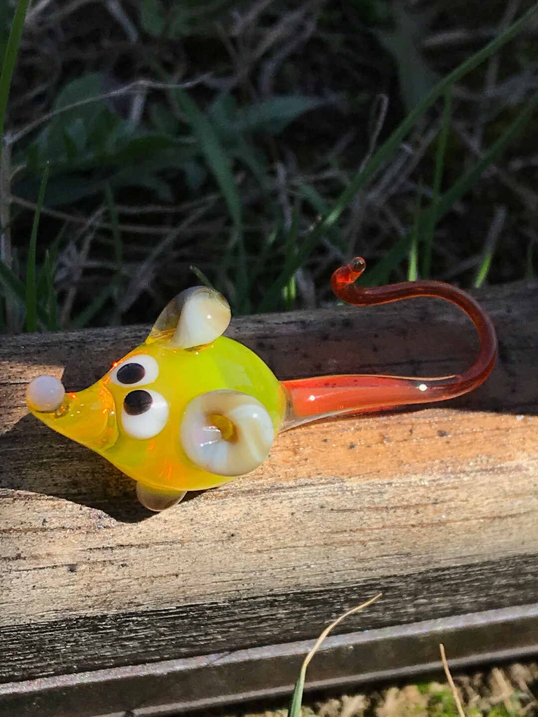 Miniature Glass Creatures Hand Blown Glass Collectible Color Glass ...