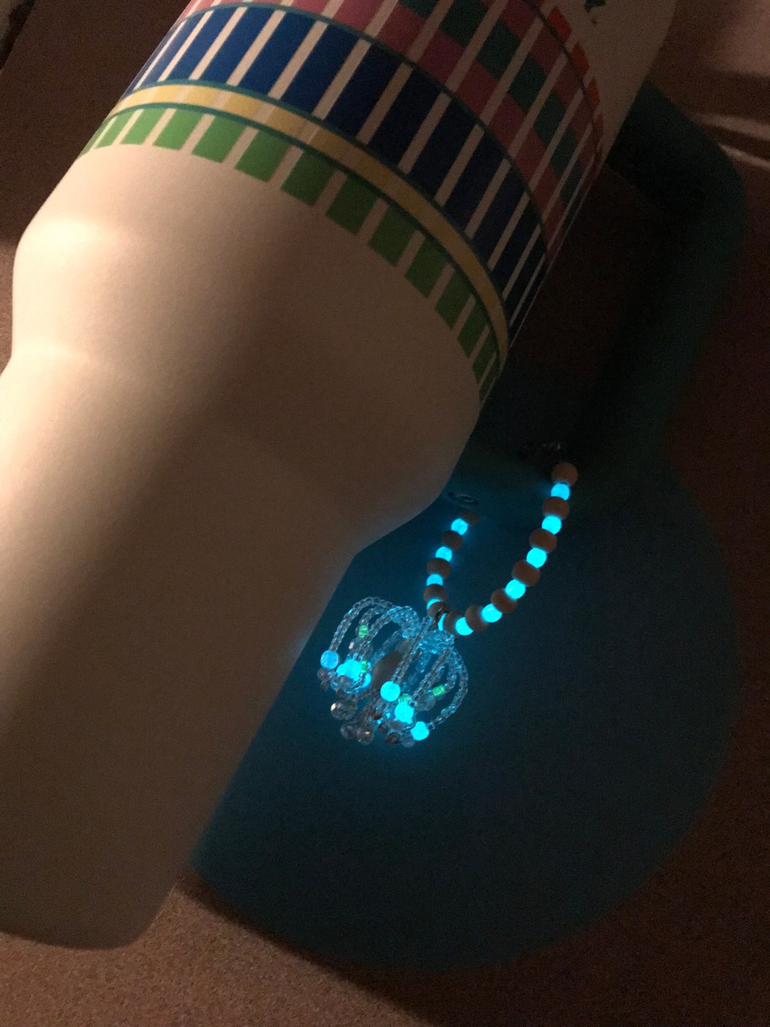 Avatar Inspired Water Bottle Wood Sprite Charm Glow in the Dark Tumbler ...