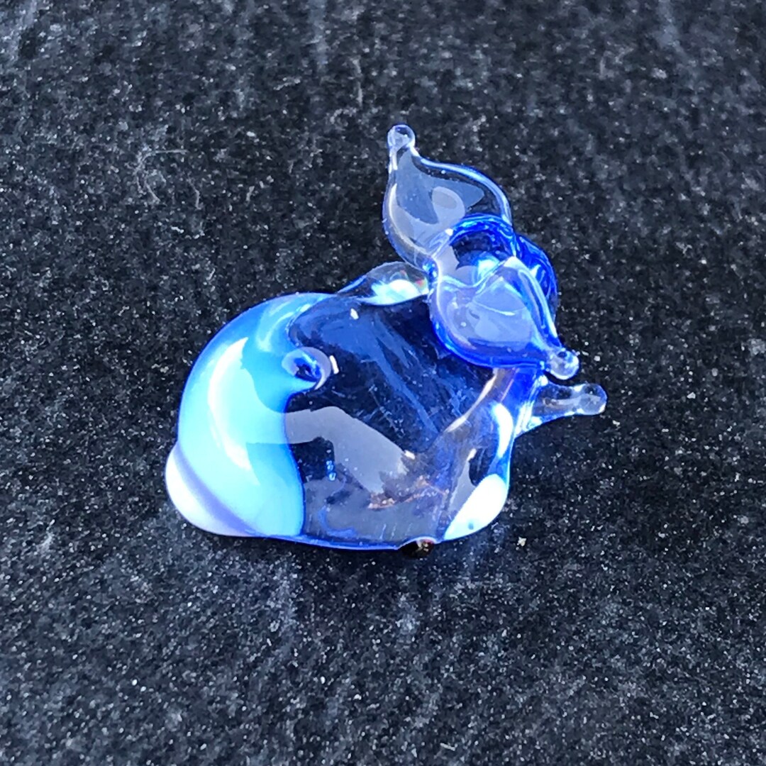 Tiny Miniature Glass Animals Hand Blown Glass Collectible Color Glass ...