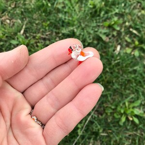 Tiny Glass Water Fowl Hand Blown Glass Bird Figurine Collectible Duck ...