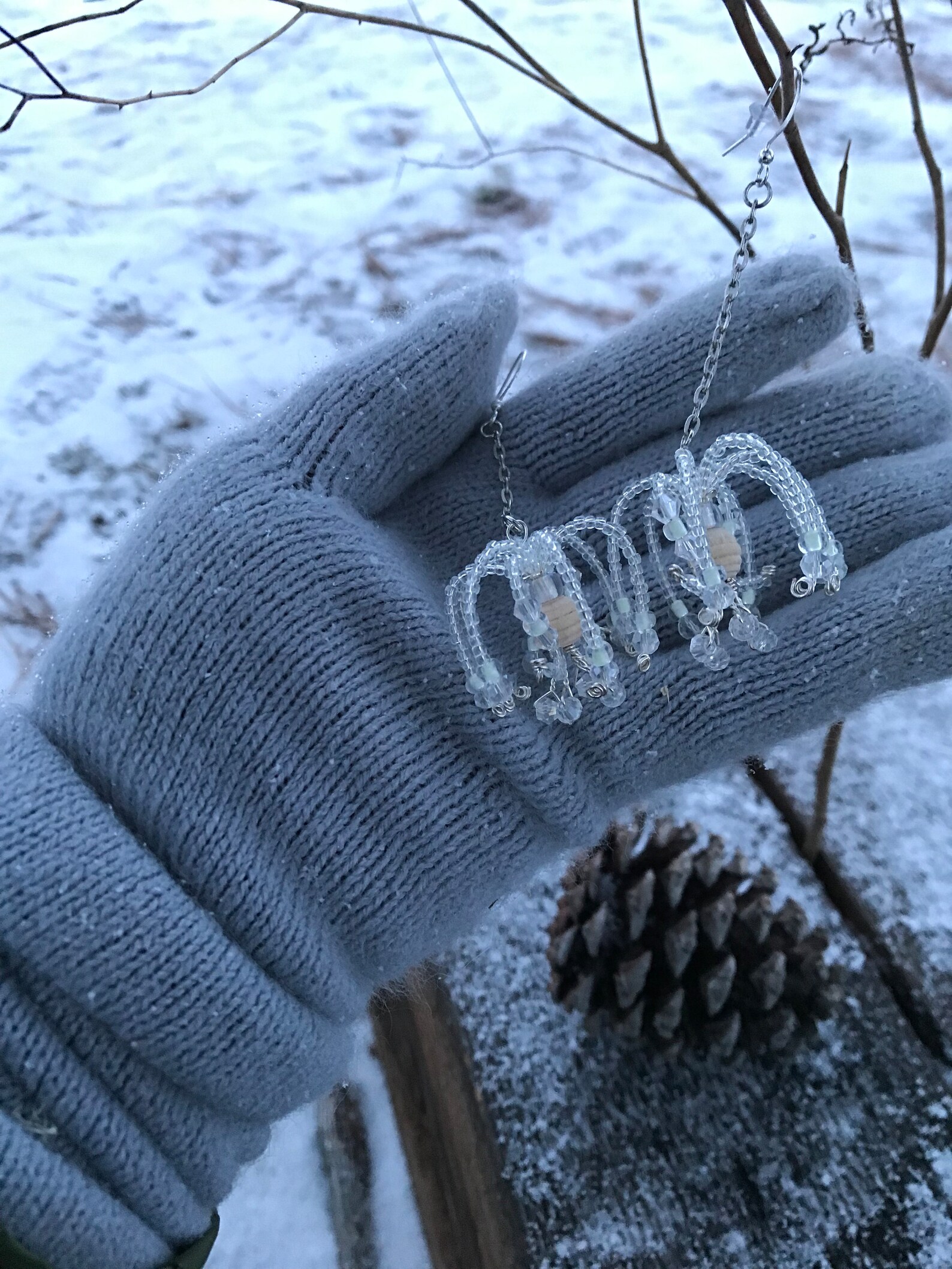 Avatar Inspired Wood Sprite Glow in the Dark Earrings With Silver ...