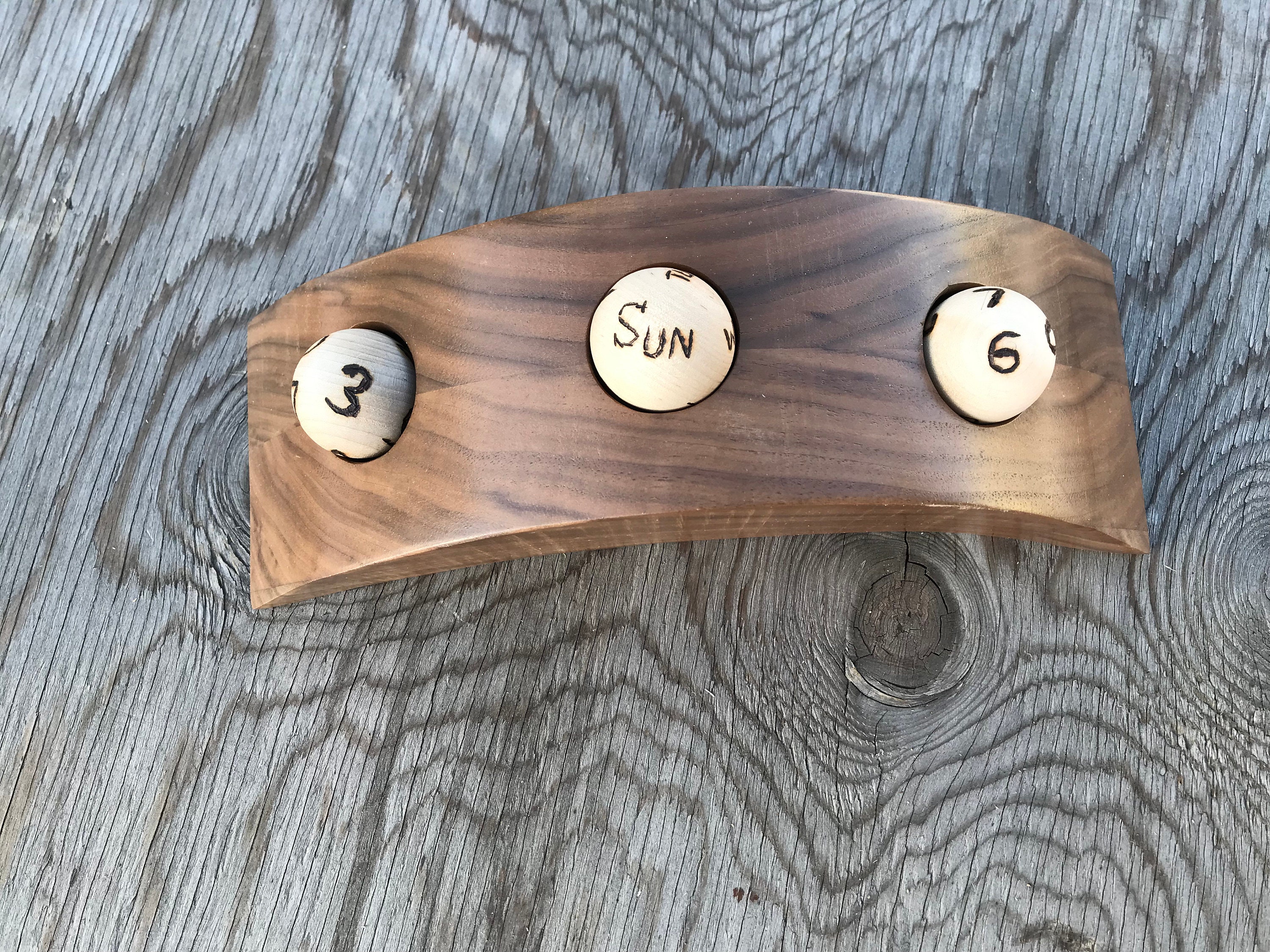 Black Walnut Adult Fidget Spinner Paper Press Door Stopper With Stress ...