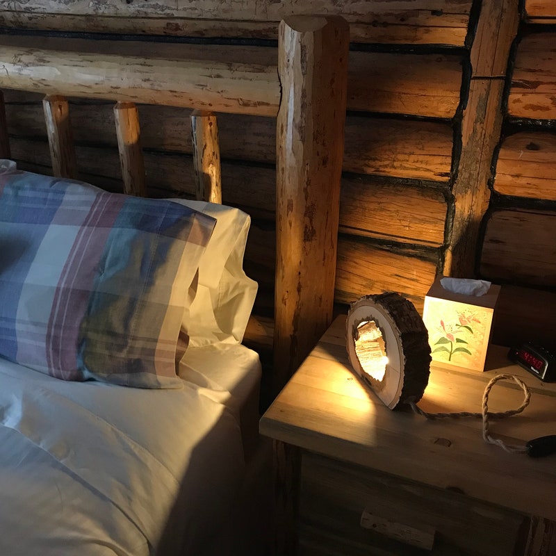 Rustic Table Lamp - Etsy