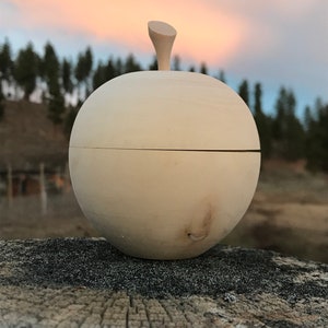 DIY Apple Surprise Untreated Wooden Jewelry Box With a Blown Glass ...