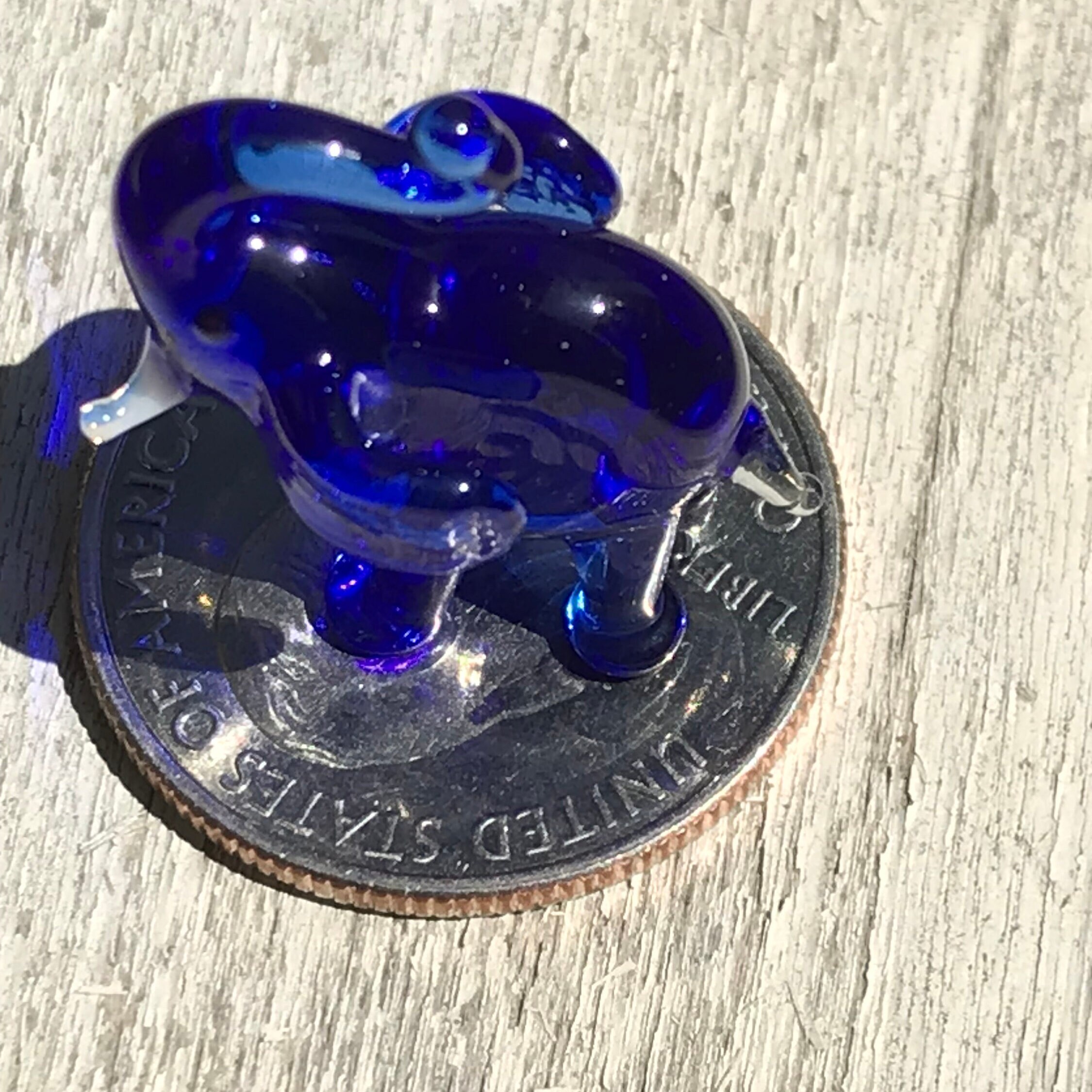 Tiny Miniature Glass Animals Hand Blown Glass Collectible Color Glass ...