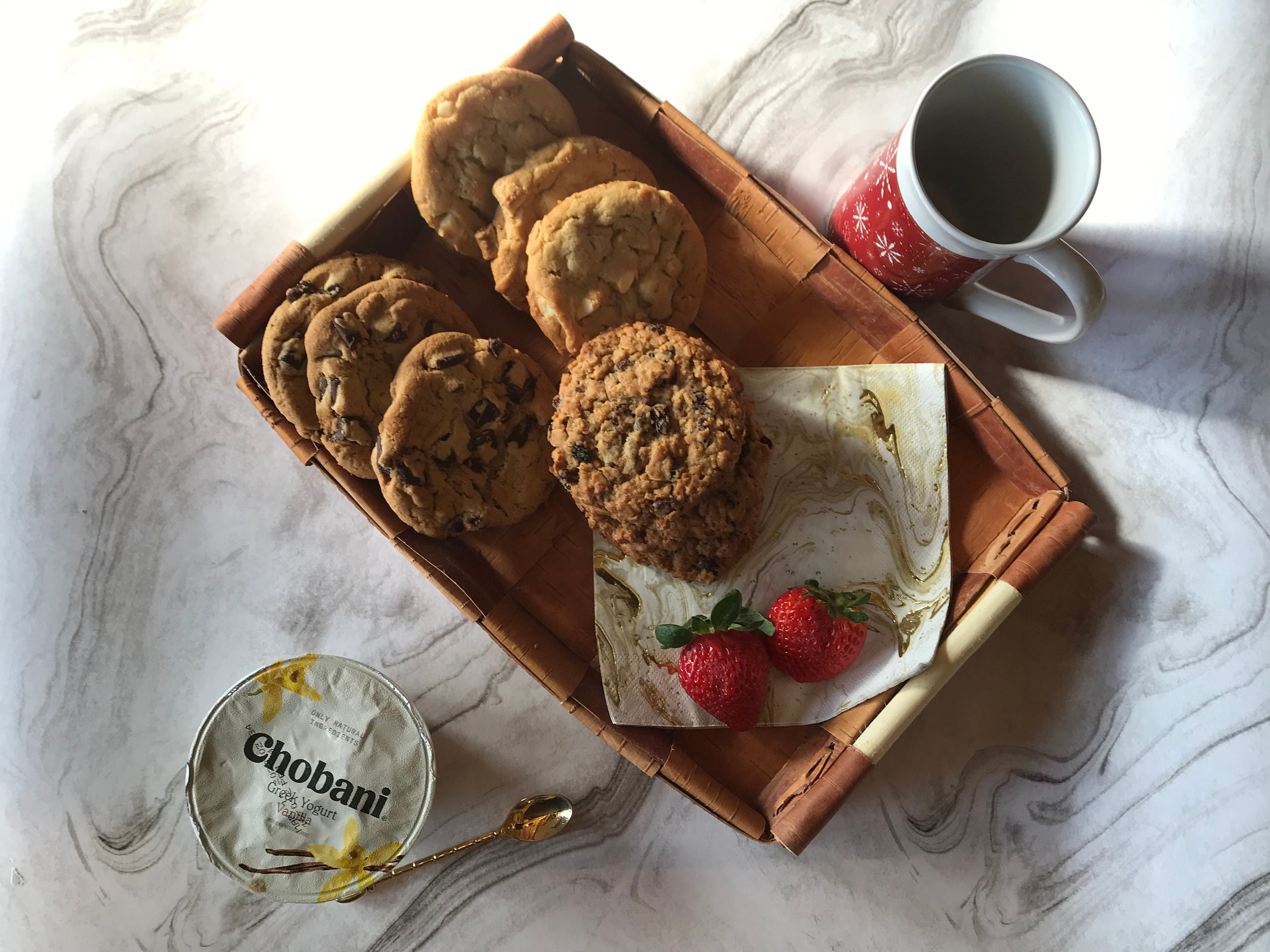 New Basket Tray Wicker Birch Bark Tray With Handles Rectangular Bowl ...