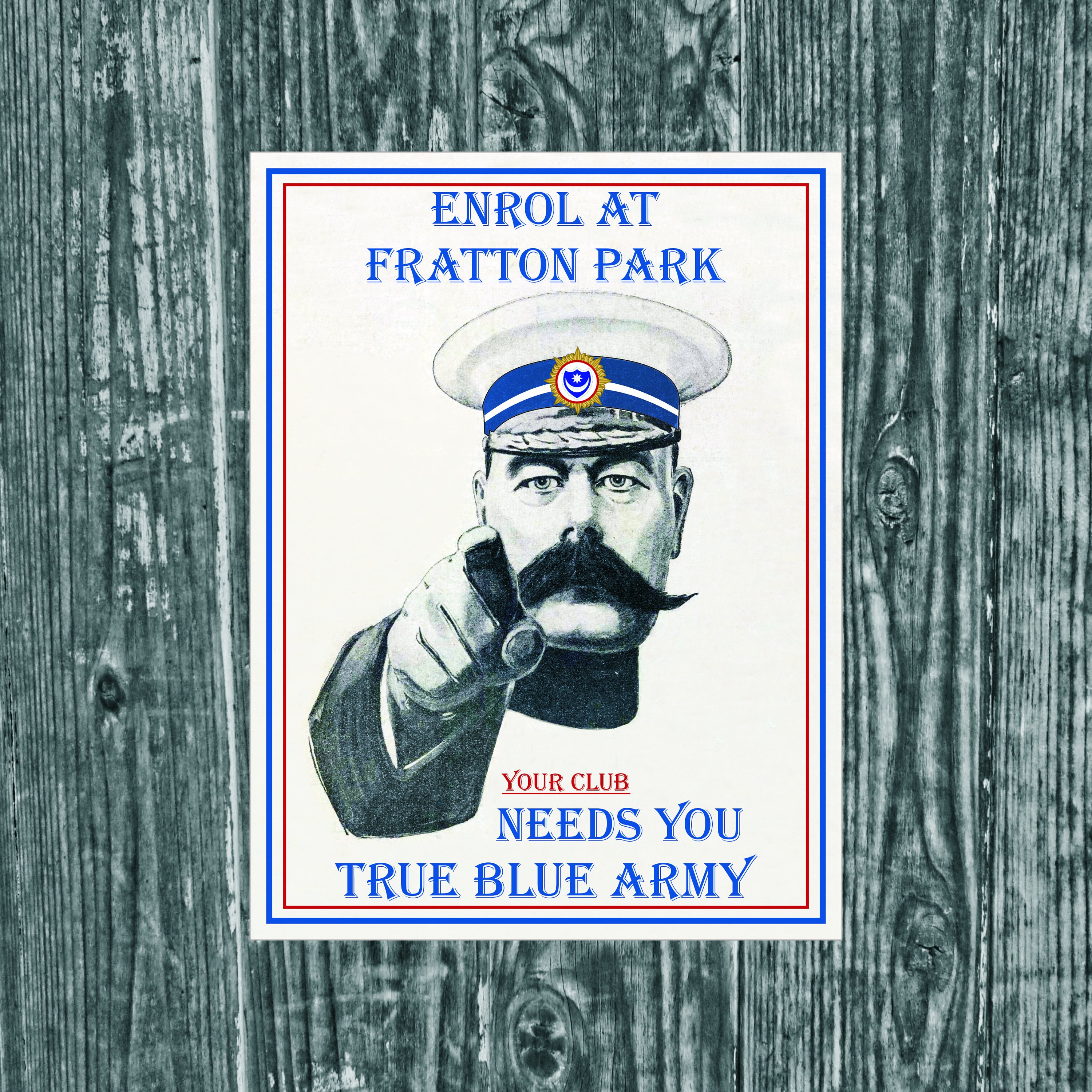 Pompey Portsmouth Fc Graphic Art Metal Sign Portsmouth Art - Etsy UK