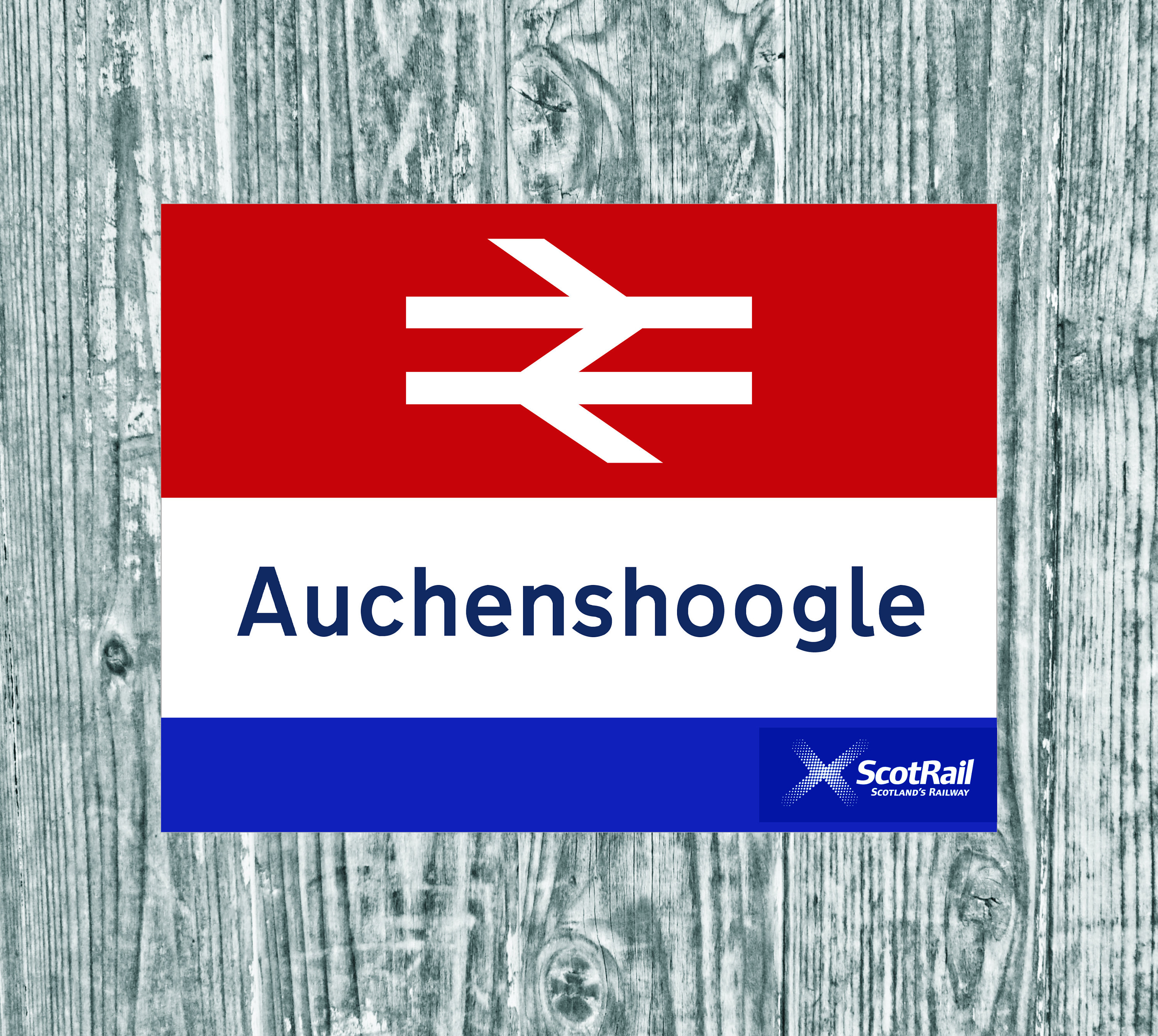 Railway Memorabilia Scotrail Station sign Railway print poster | Etsy