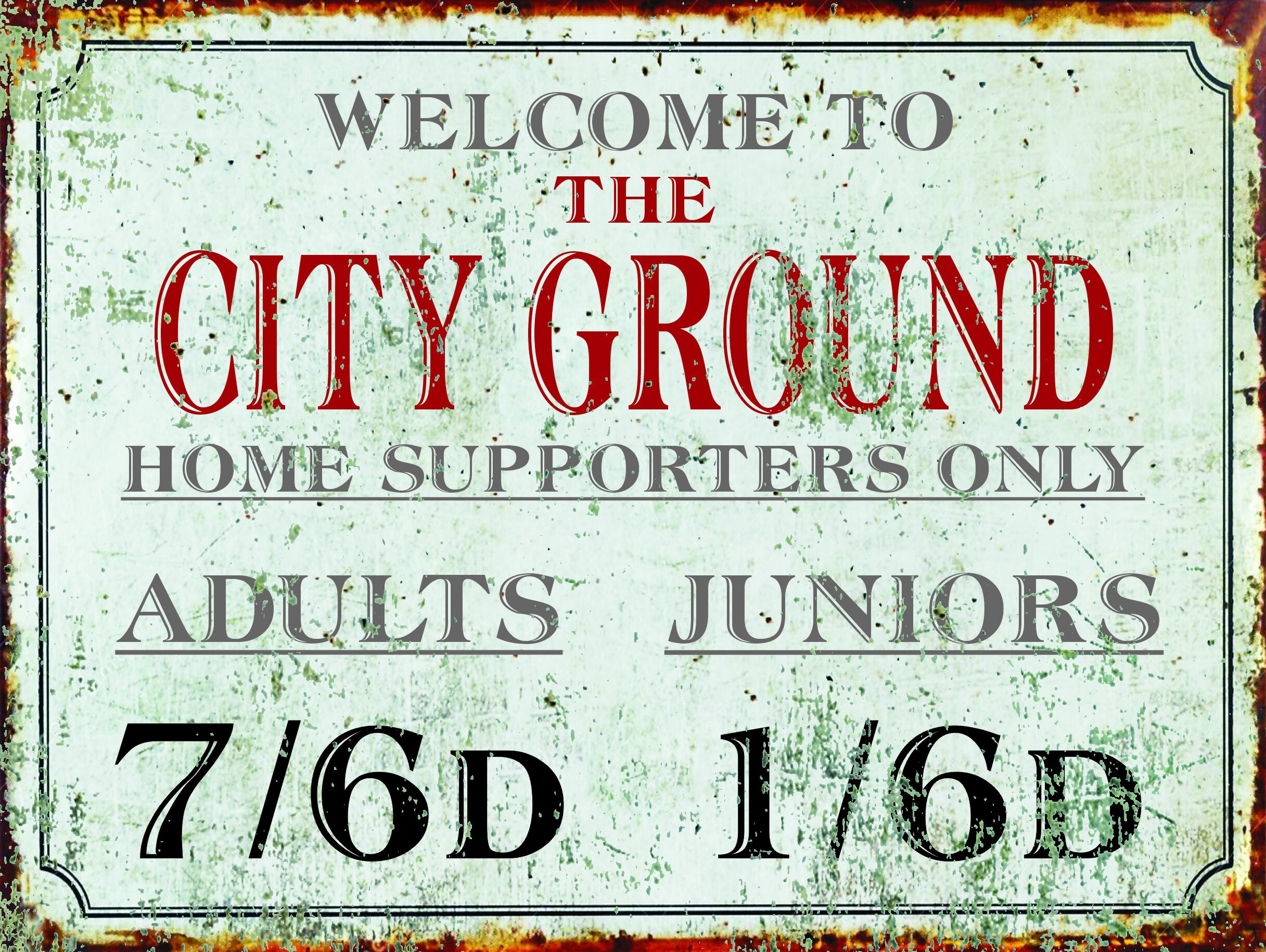 Nottingham Forest Metal Football Sign Plaque Forest European - Etsy UK