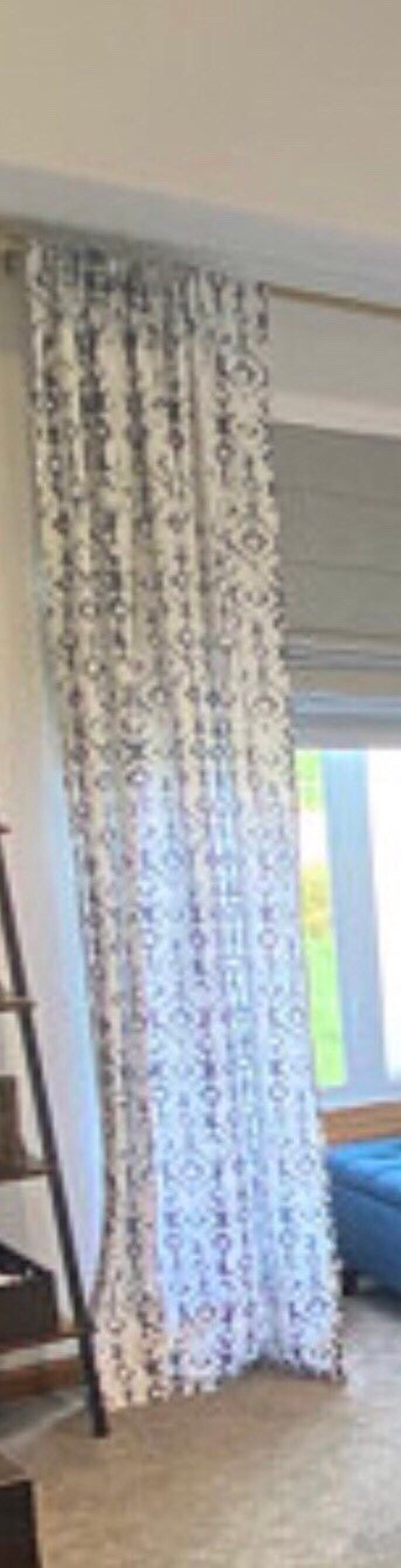 Curtains. Pair of Panels. Gray Beige and White Curtains. - Etsy