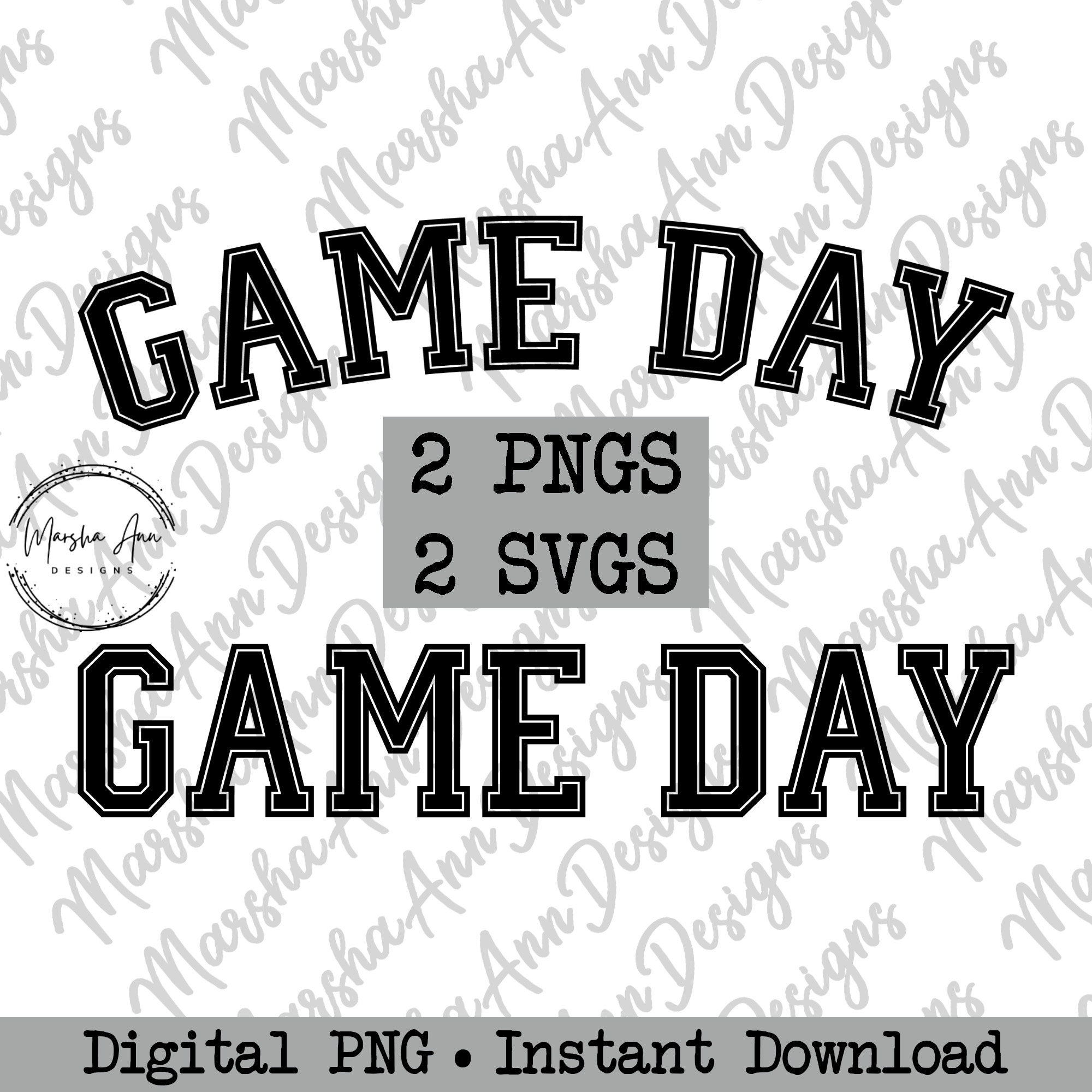 Game Day Png, Game Day Svg, 4 Files, Football Svg, Varsity Png ...