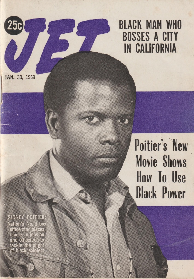 JET MAGAZINE JANUARY 30 1969 *sidney Poitier* - Etsy