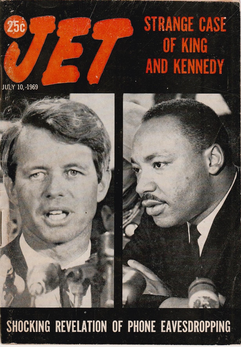 JET MAGAZINE JULY 10, 1969 *the Strange Case of King and Kennedy* - Etsy