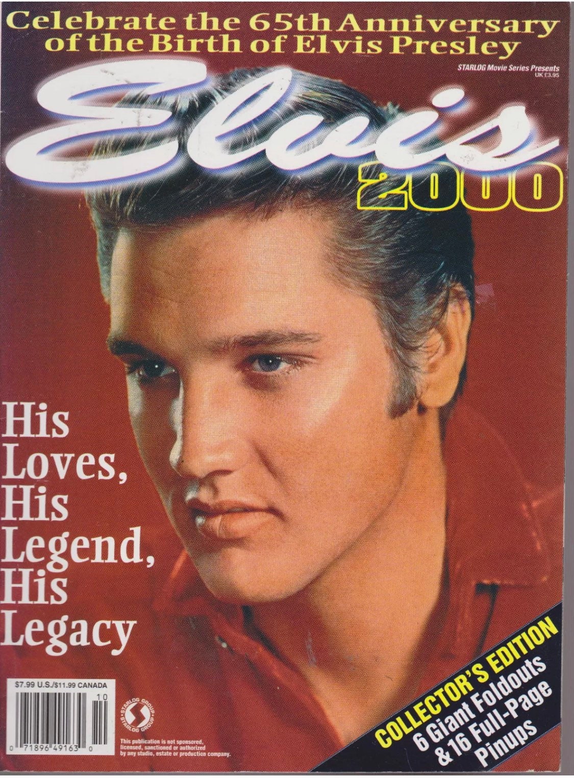 STARLOG MAGAZINE Presents Elvis 2000 2000 | Etsy