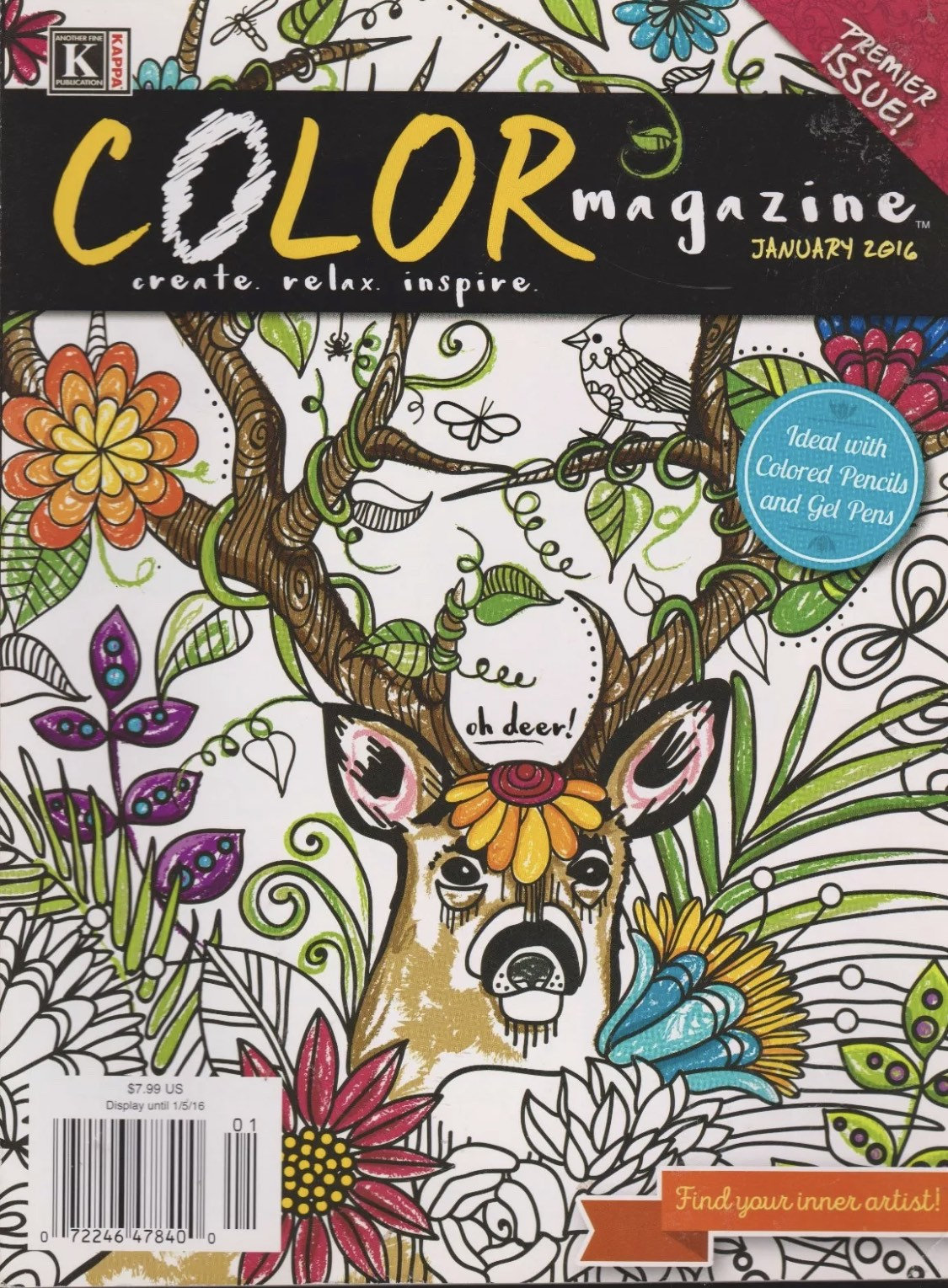 COLOR MAGAZINE January 2016 Premiere Issue | Etsy