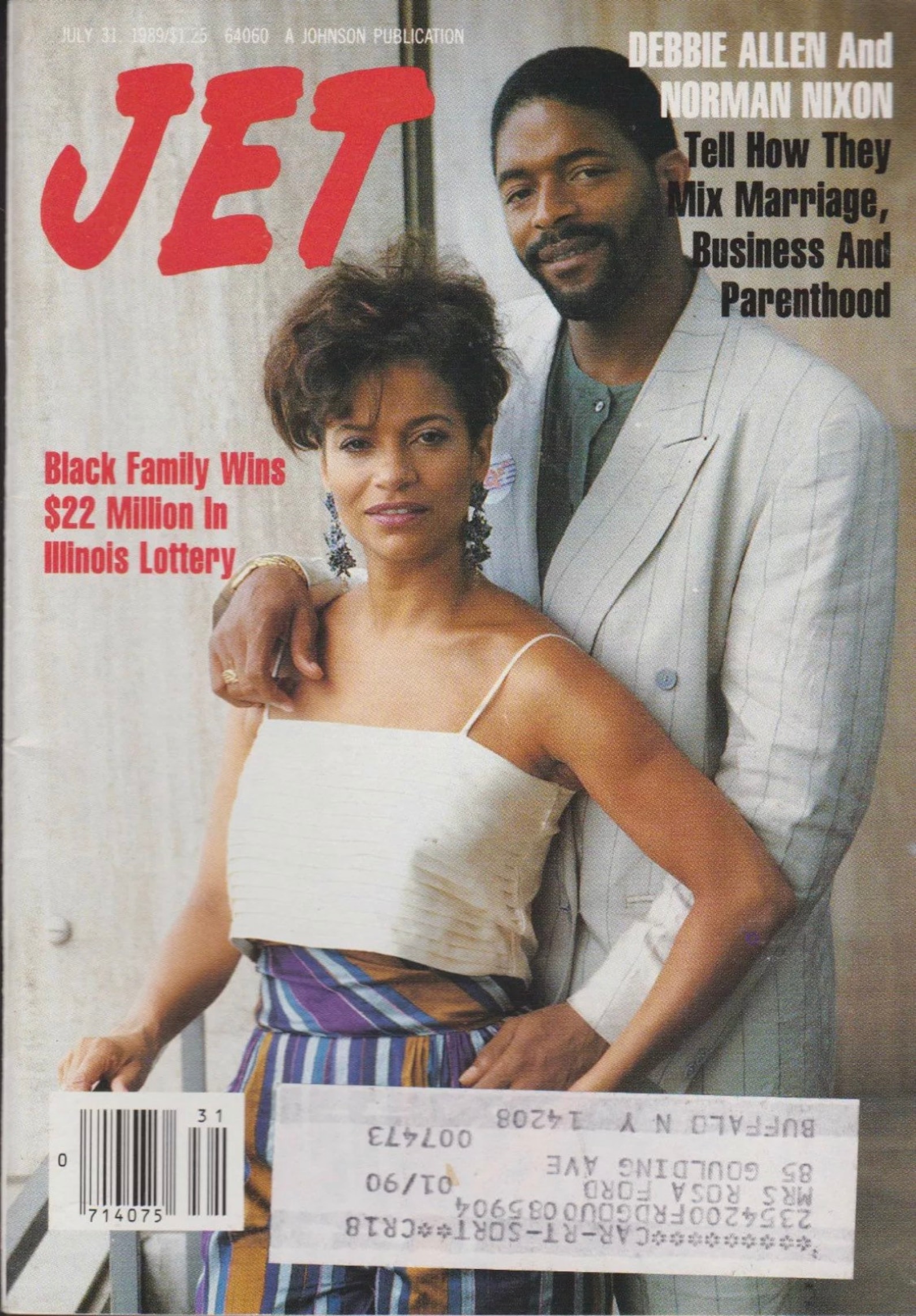 JET MAGAZINE JULY 31, 1989 debbie Allen and Norm Nixon - Etsy