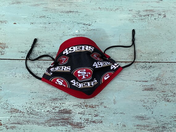 Adjustable San Francisco 49ers Face Mask Washable | Etsy