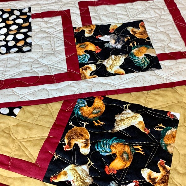 Rooster Table Runner - Etsy