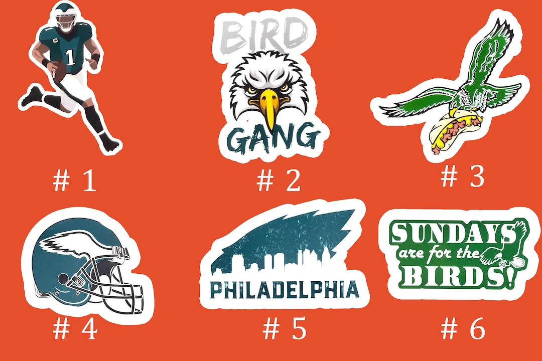 Philadelphia Eagles Vinyl Sticker Laptop Sticker Water - Etsy