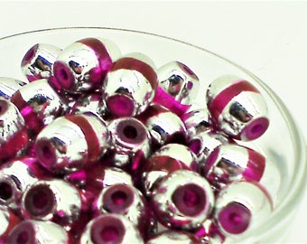 Pink glass beads | Etsy