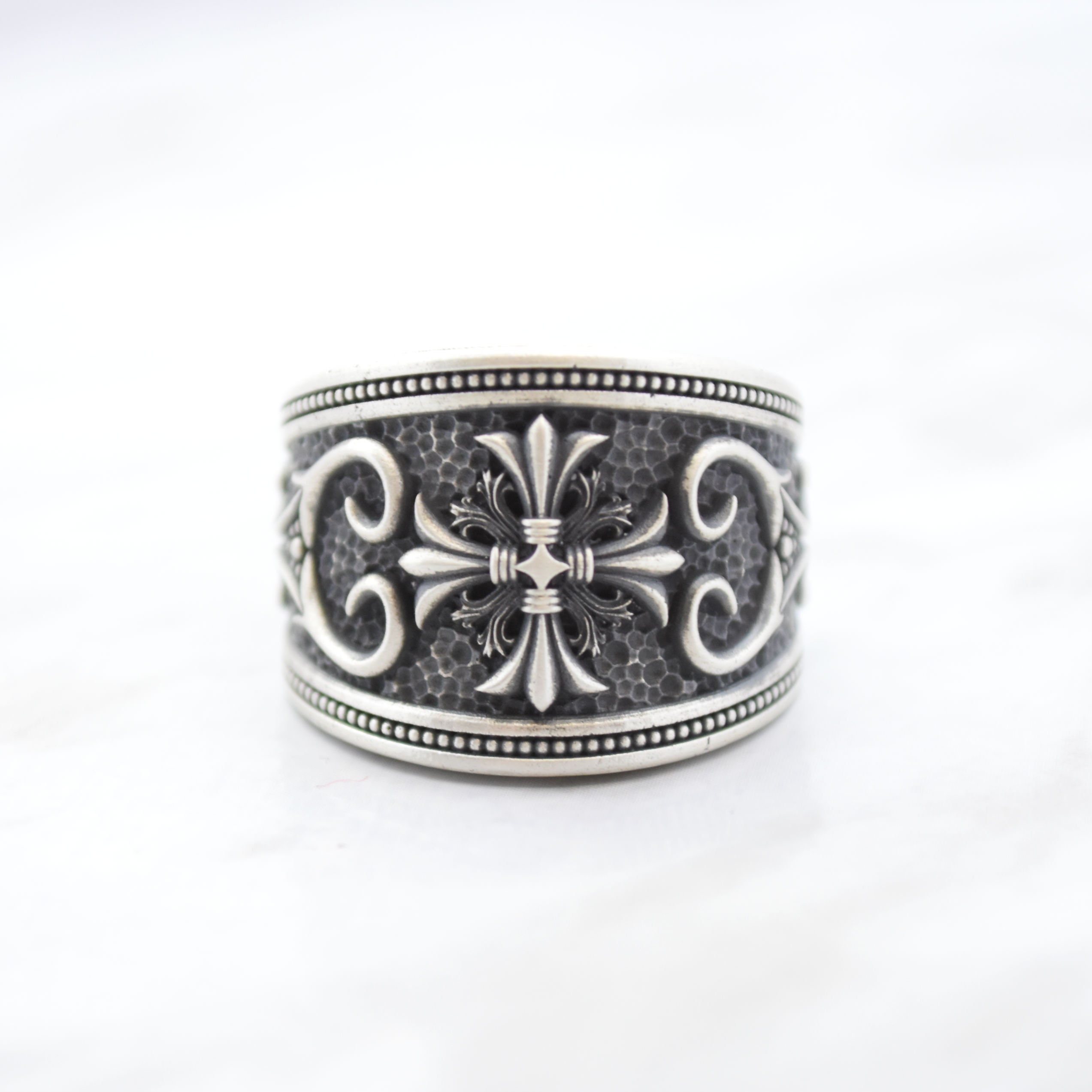 Knight Cross Ring Cross Ring Gothic Ring Sterling Silver | Etsy